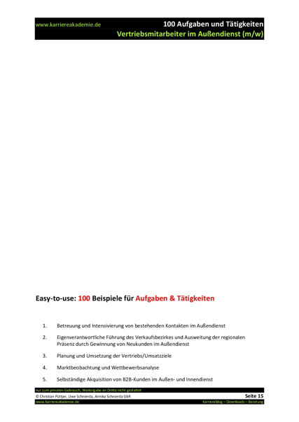 4 x Anschreiben: Vertriebsmitarbeiter im Außendienst (m/w ... 4 x Anschreiben: Vertriebsmitarbeiter im Außendienst (m/w ...